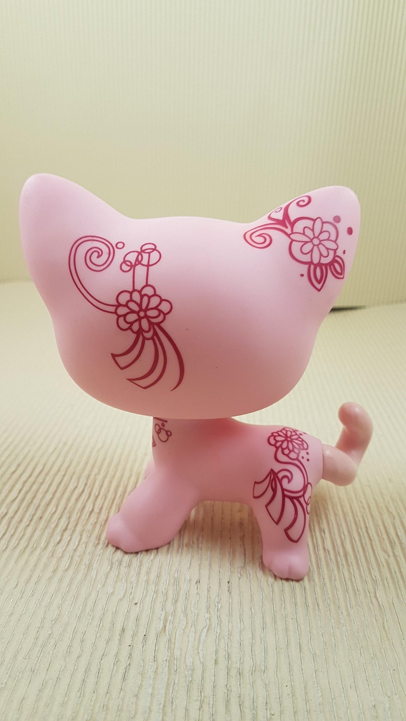 Jumbo LPS Shorthair Cat Authentic Hasbro Deco Littlest Pet Shop Pet 5 ...