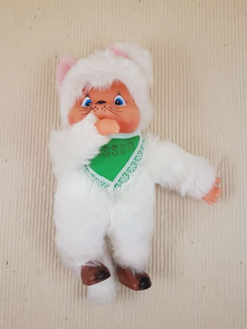 Vintage Monchhichi Monchichi Doll Little Cat Girl Gift Idea - Etsy