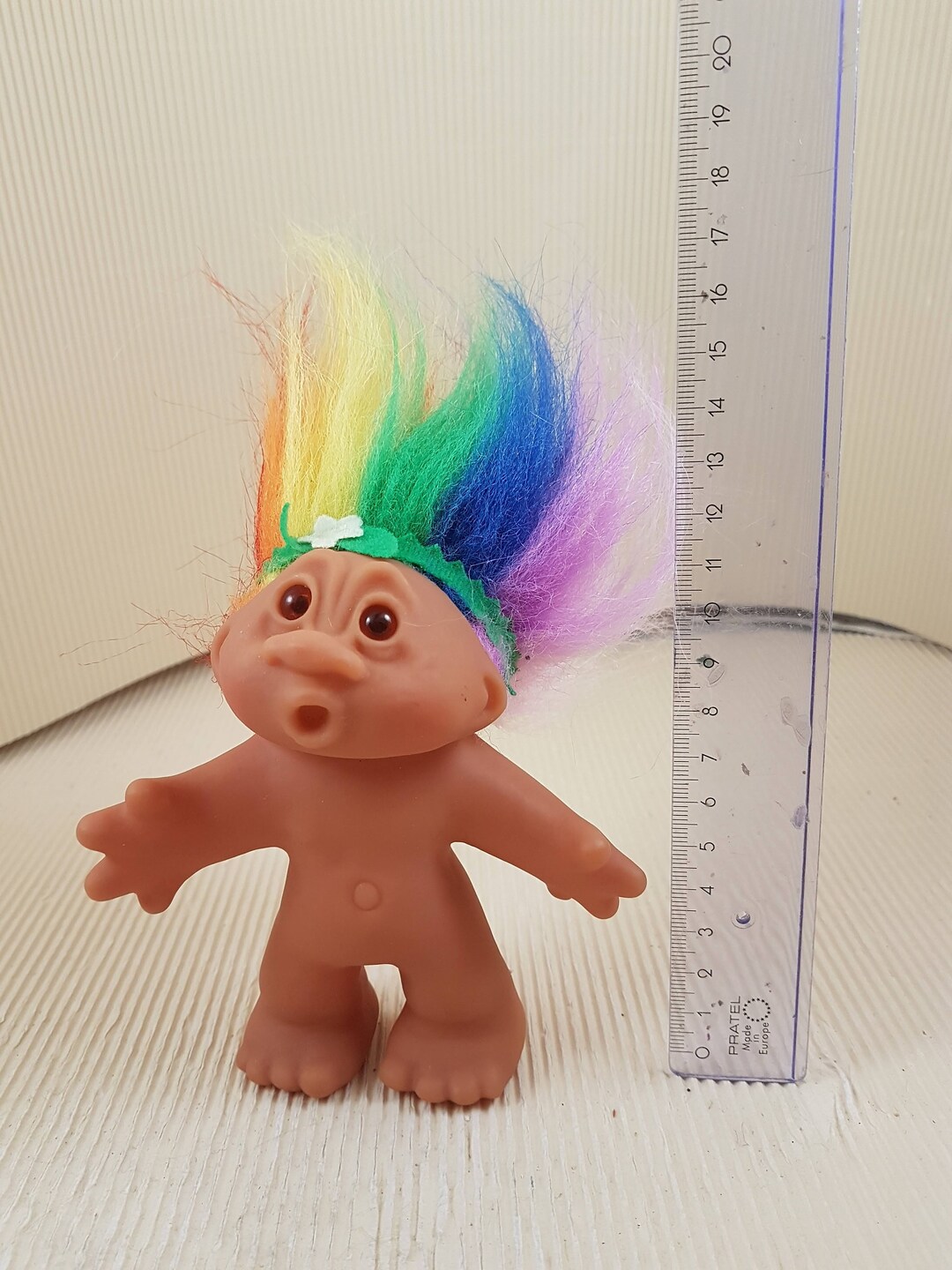 Vintage Dam Troll Doll, Rainbow Hair,made in China 1986 - Etsy