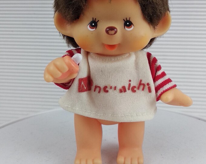 Vintage Bebichhichi Monchhichi, Mini Monchichi Doll, Little Monkey Girl ...