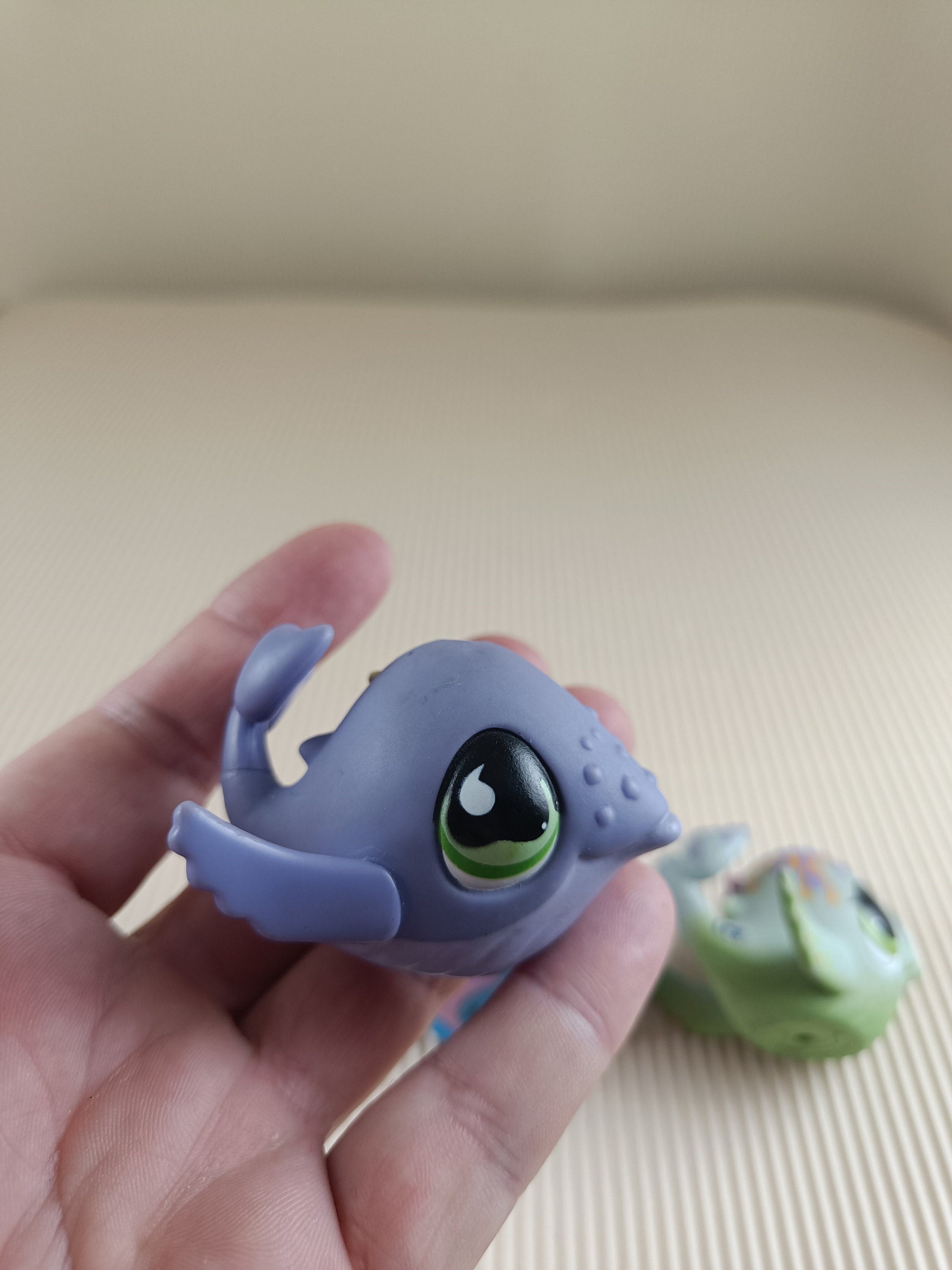 Littlest Pet Shop, Big Blue Whale With Yellow Starfish, LPS Pet 895 ...