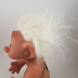 Vintage Authentic Thomas Dam Troll Doll, White Hair Hair, Made in ...