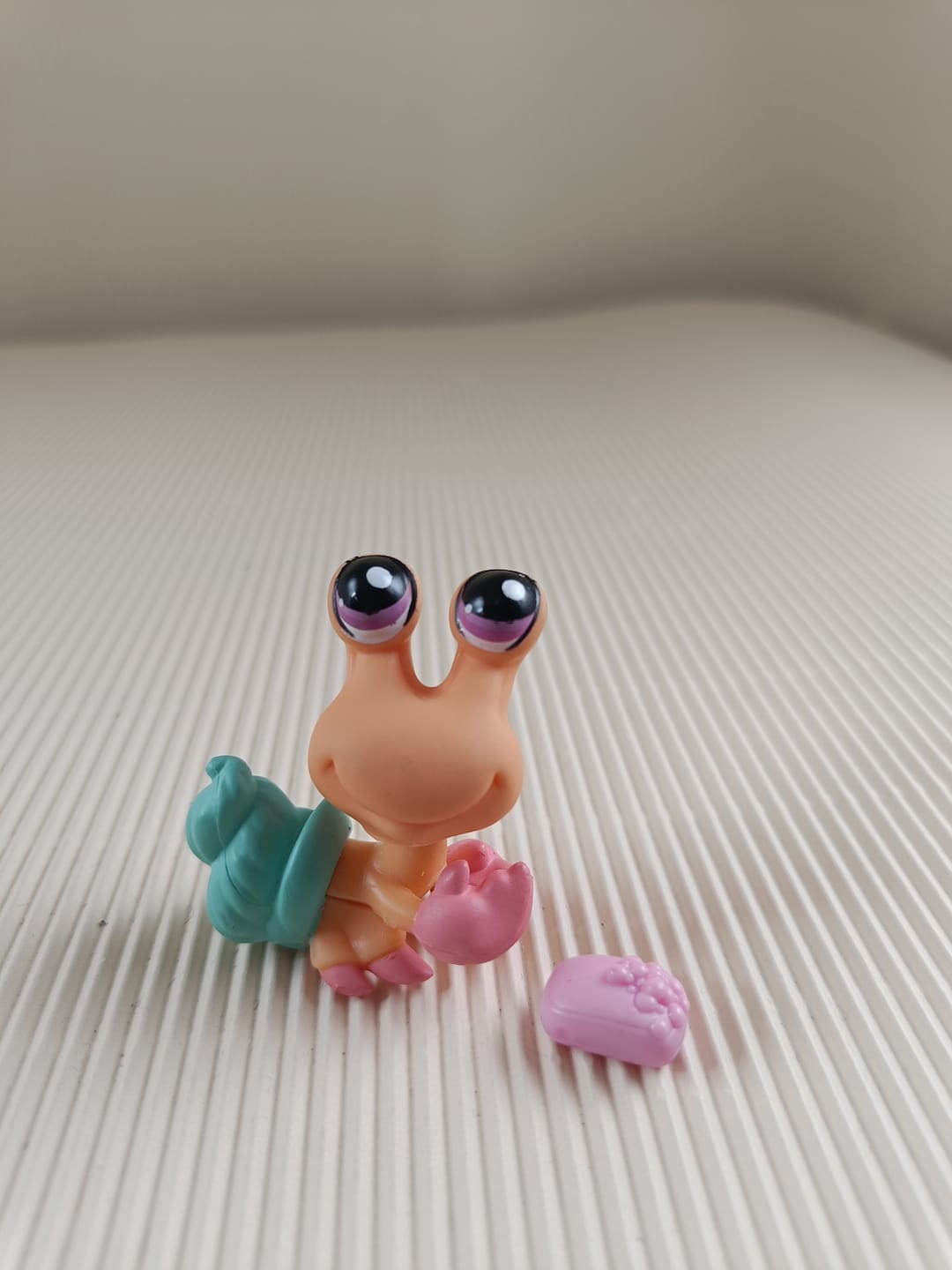 Hasbro Littlest Pet Shop #1492 Hermit Crab Orange Purple Dot Eyes Mint ...