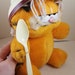Vintage Garfield With Pasta Bowl Vintage 80's Toy by - Etsy