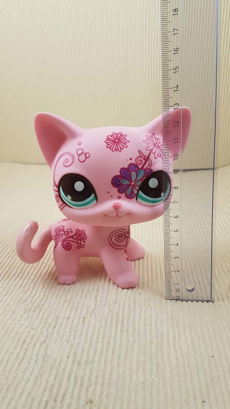 Jumbo LPS Shorthair Cat Authentic Hasbro Deco Littlest Pet Shop Pet 5 ...