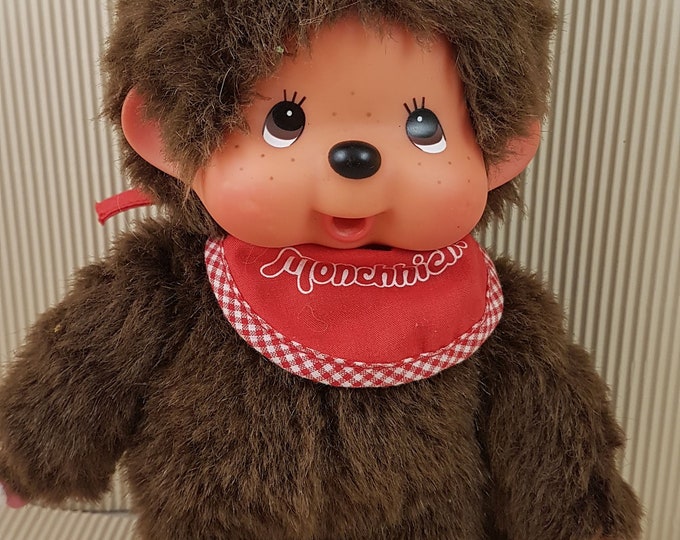 Vintage Monchhichi, Monchichi Bigger Doll, Little Monkey Girl, Gift ...