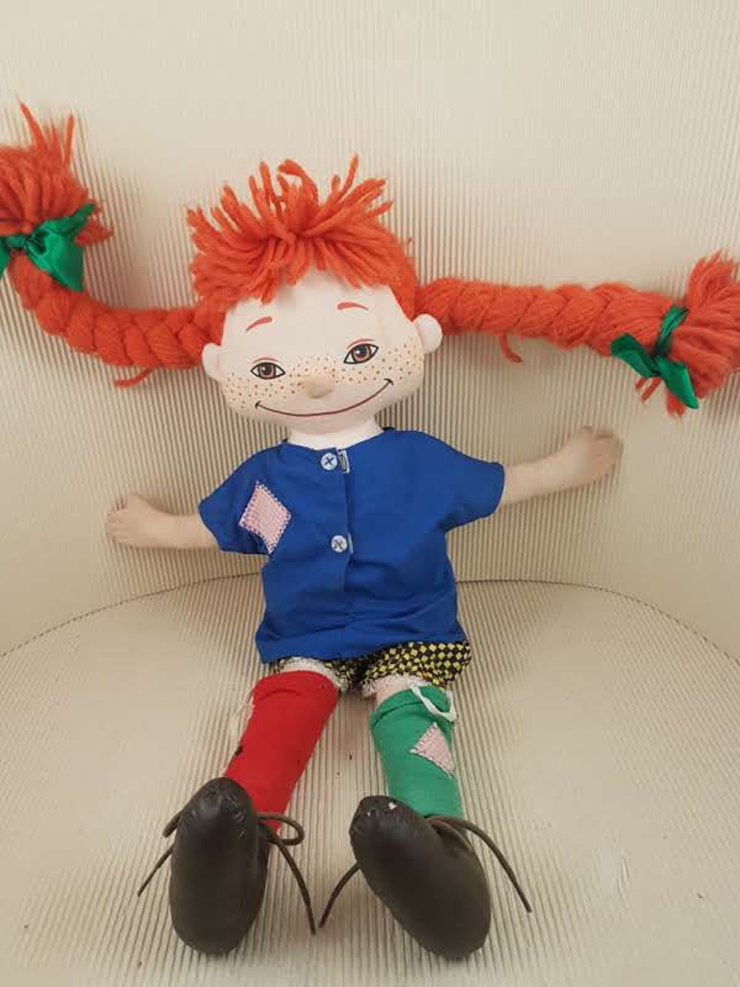 16 Vintage 1988 Omega Toy Originsl PIPPI Longstocking Doll Stuffed ...