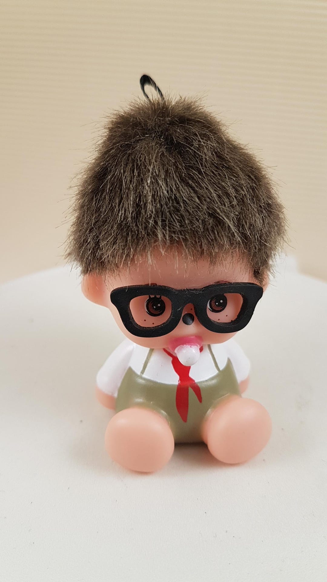 Vintage Monchhichi Mini With Eyeglasses, Monchichi Doll, Little Monkey ...