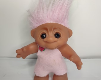 Vintage Authentic Thomas Dam Troll Doll Viking, White Hair,made in ...