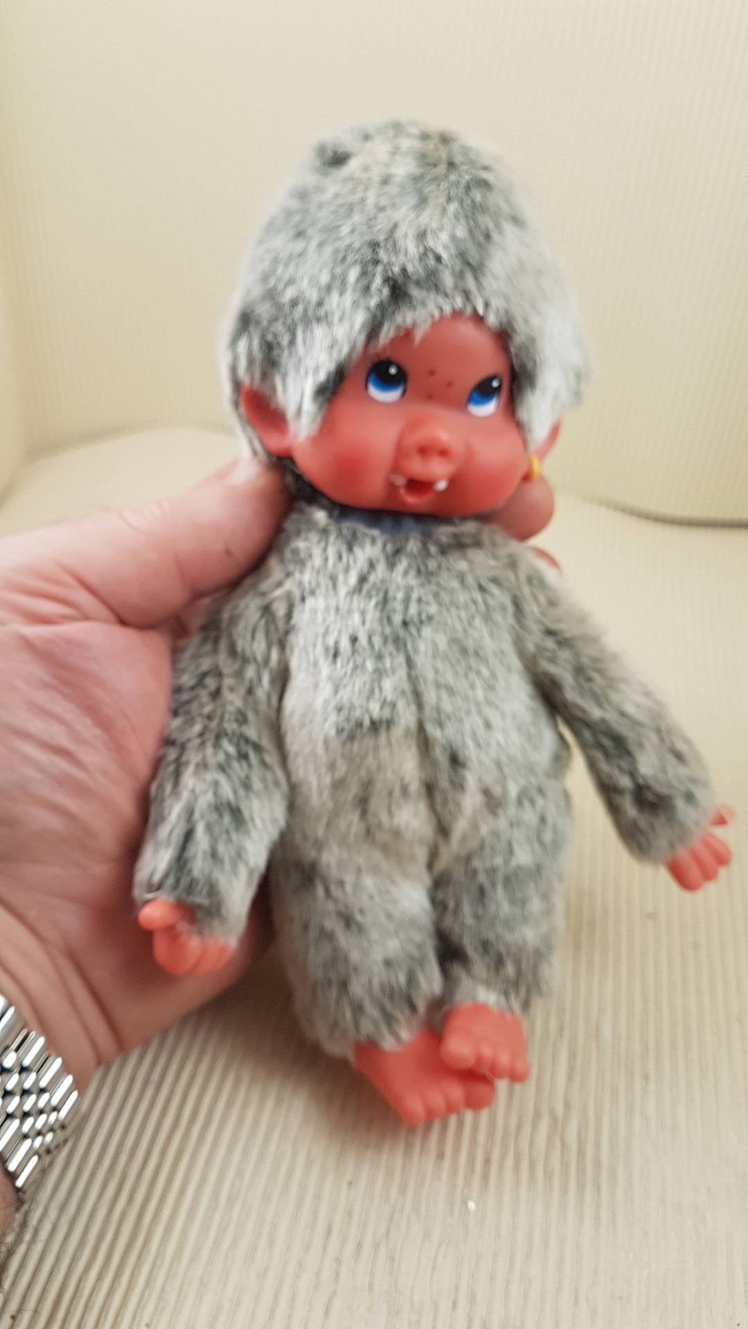 Vintage Baby Troll Monchhichi, Monchichi Doll, Very Rare Doll, Gift ...