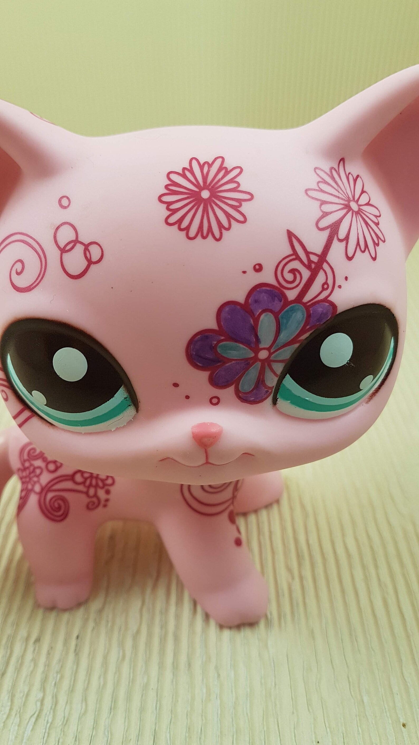Jumbo LPS Shorthair Cat Authentic Hasbro Deco Littlest Pet Shop Pet 5 ...