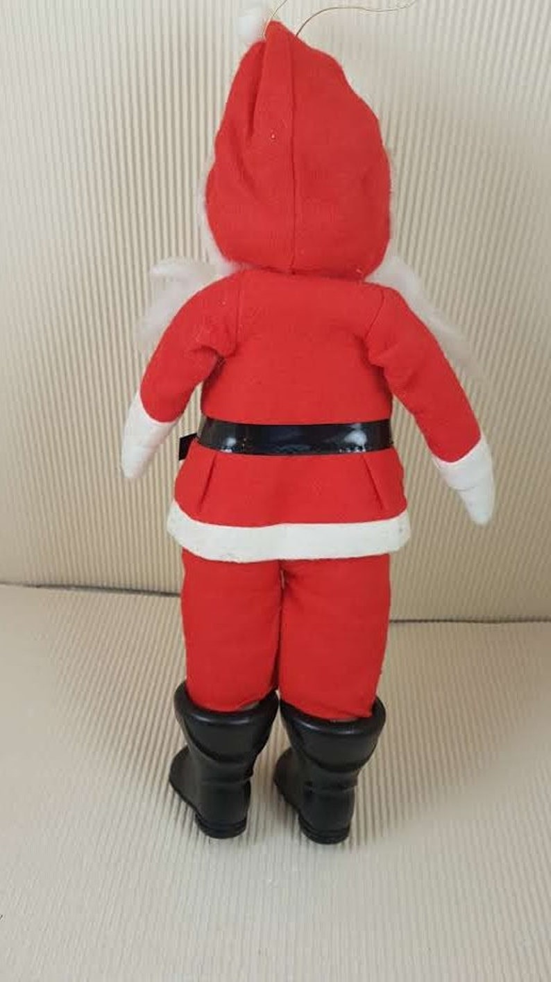 Morsly 1940's Vintage Rubber Faced Santa Claus Doll 30cm Tall St ...