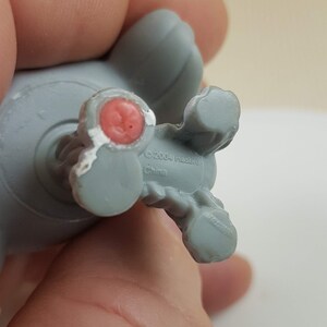 Littlest Pet Shop Gray Maltese Puppy Dog #193 Green Eyes Pink Bows ...