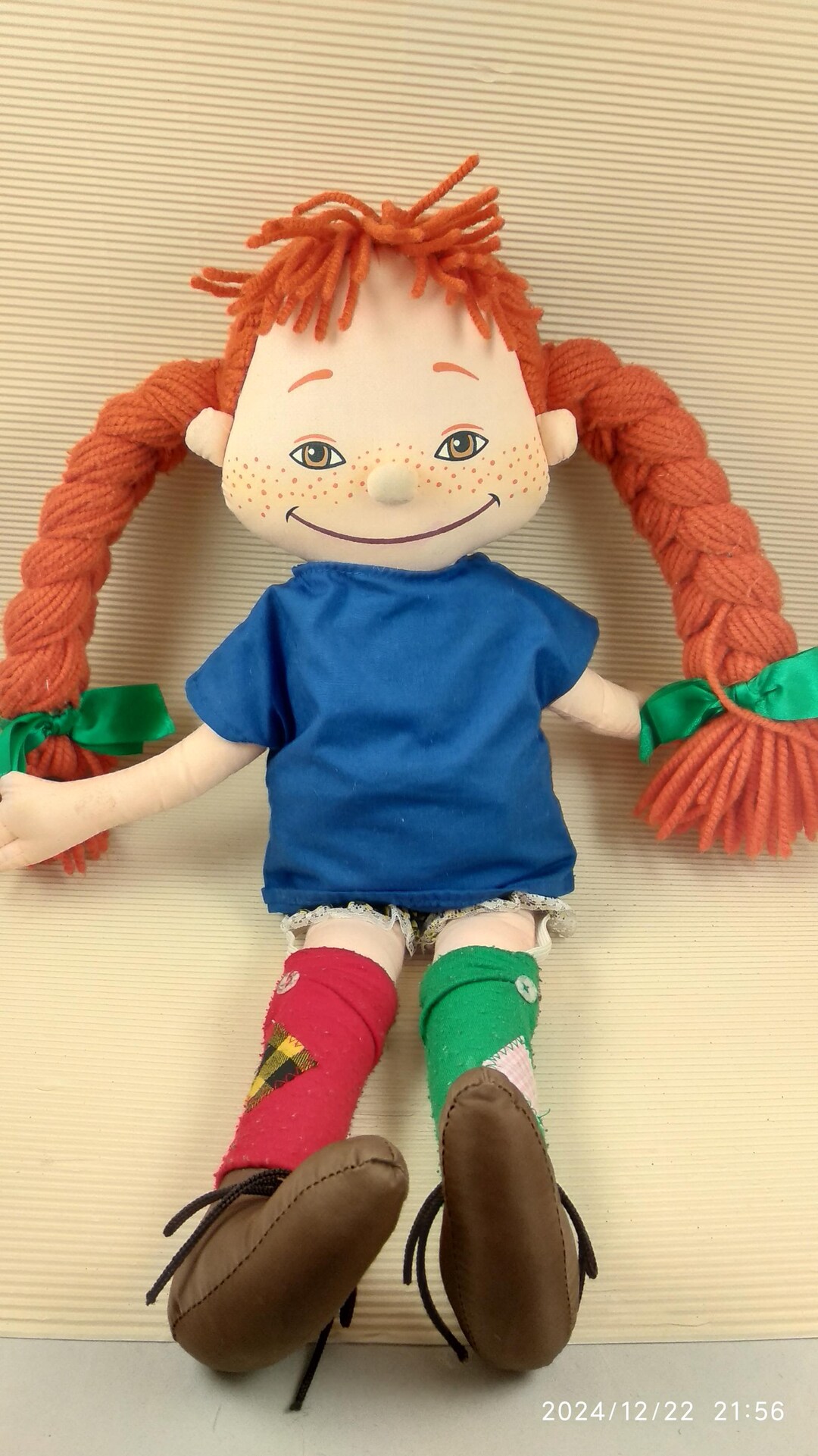 16 Vintage 1988 Omega Toy Originsl PIPPI Longstocking Doll Stuffed ...
