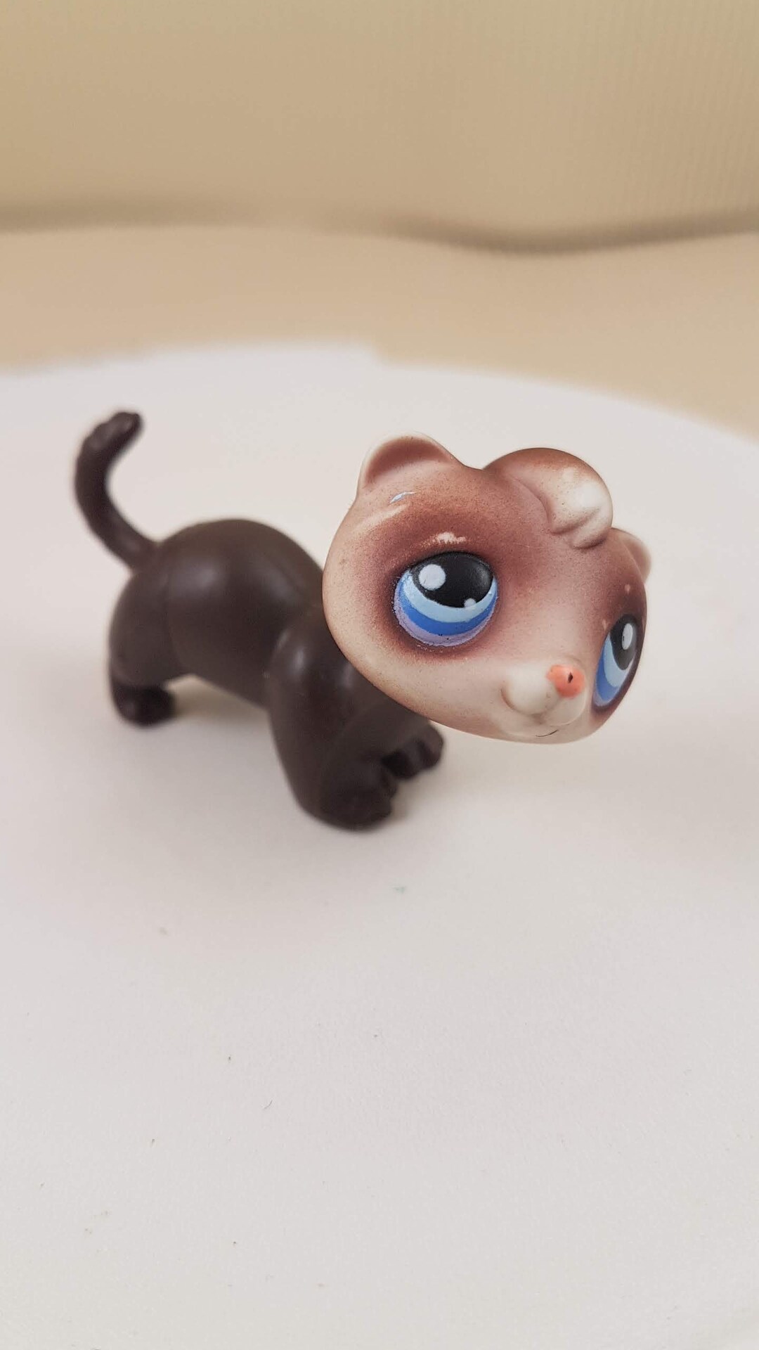 LPS Littlest Pet Shop FERRET Figure Toy 33 Dark Brown With Blue Eyes - Etsy