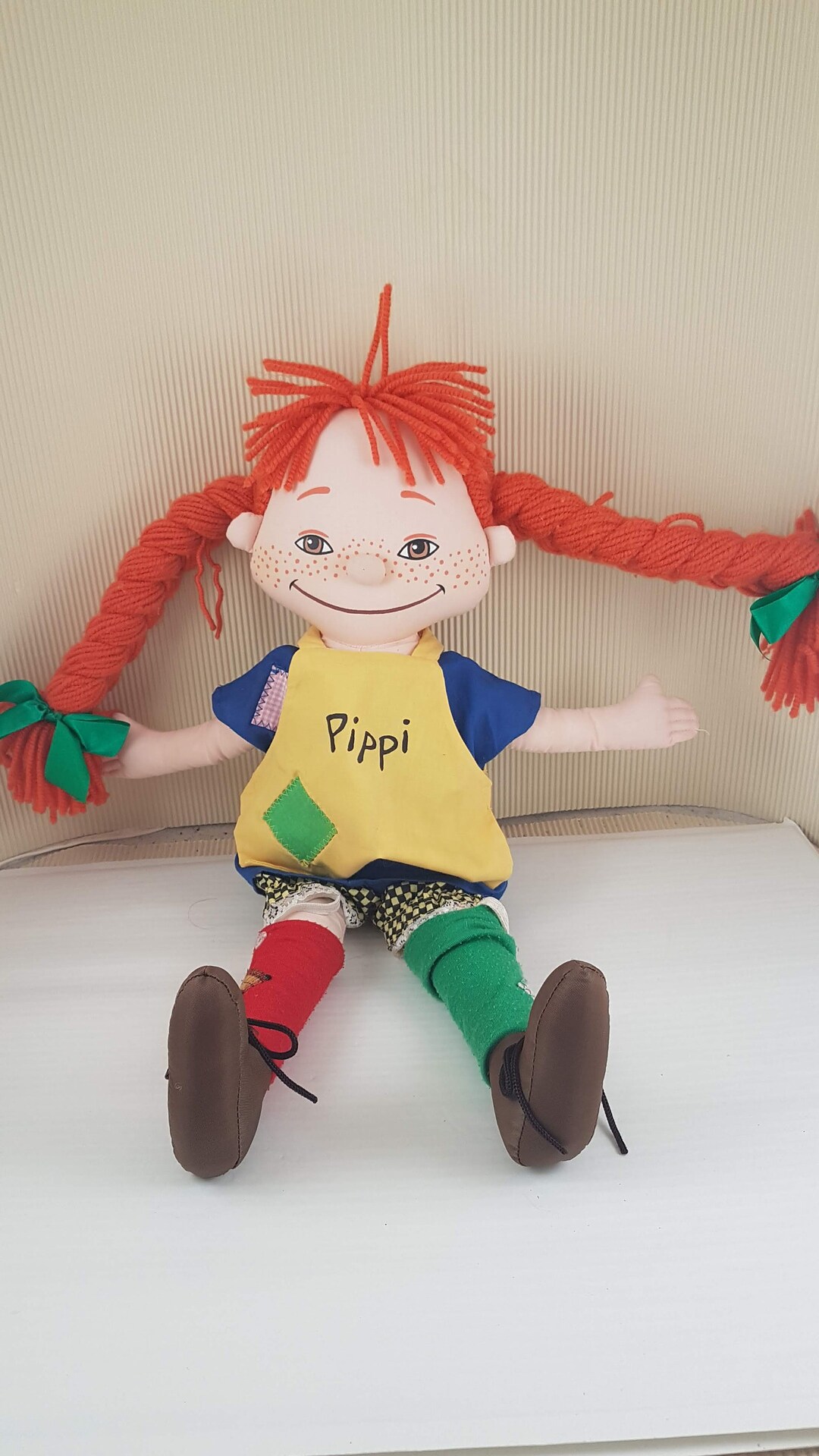 16 Vintage 1988 Omega Toy Original PIPPI Longstocking Doll Stuffed ...