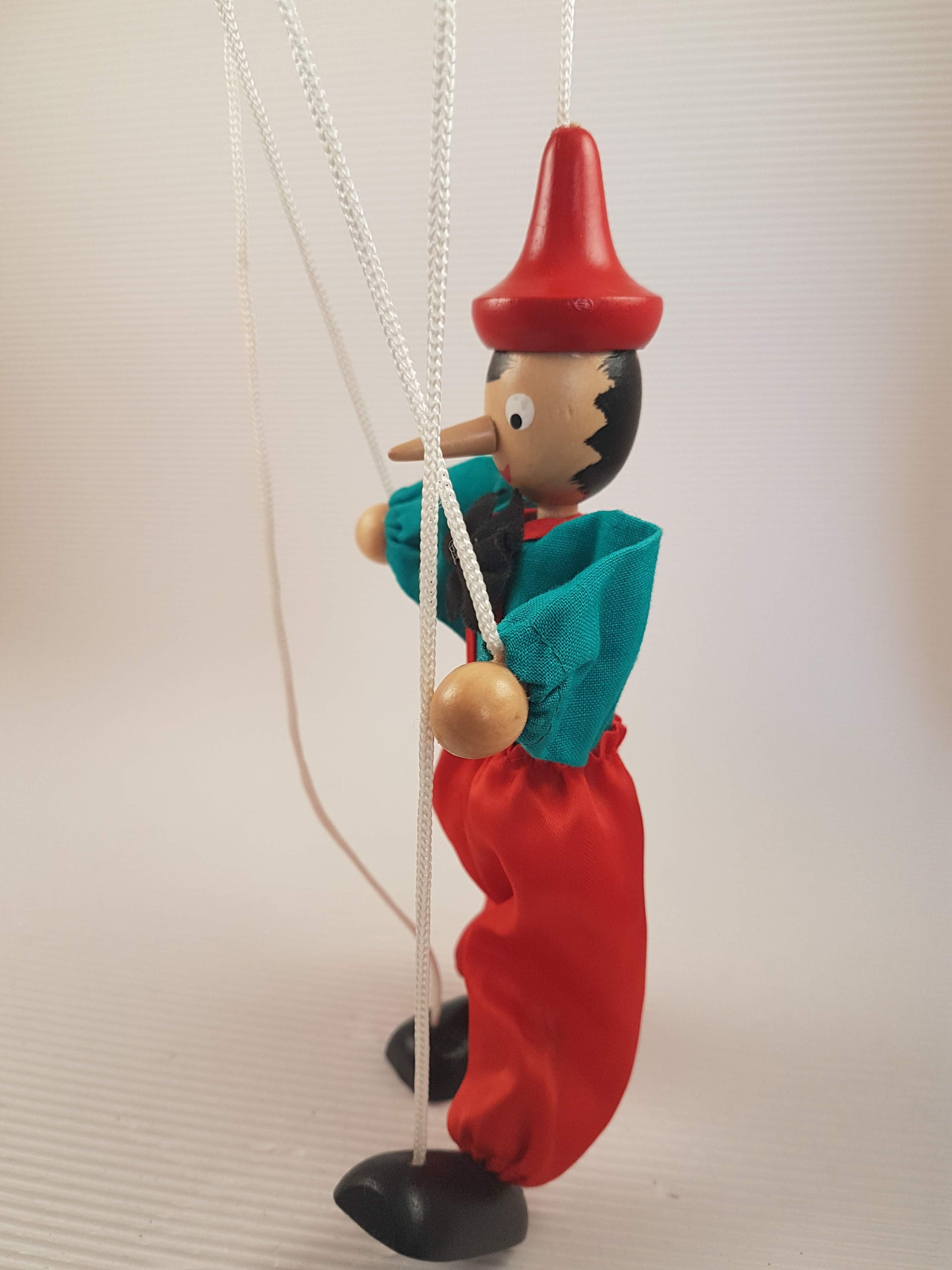 Vintage Pre Owned Pinocchio Puppet Marionette String Puppet Wood Toys ...