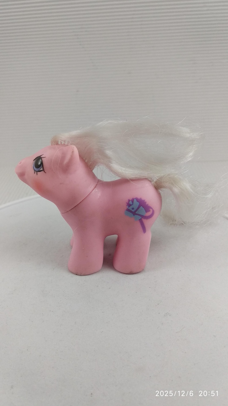 MLP 1987 My Little Pony Vintage G1 Baby Sniffles Pink Horse Stick Hong ...