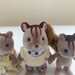 Calico Critters Walnut Squirrel Family of 3 Sylvanian Family - Etsy