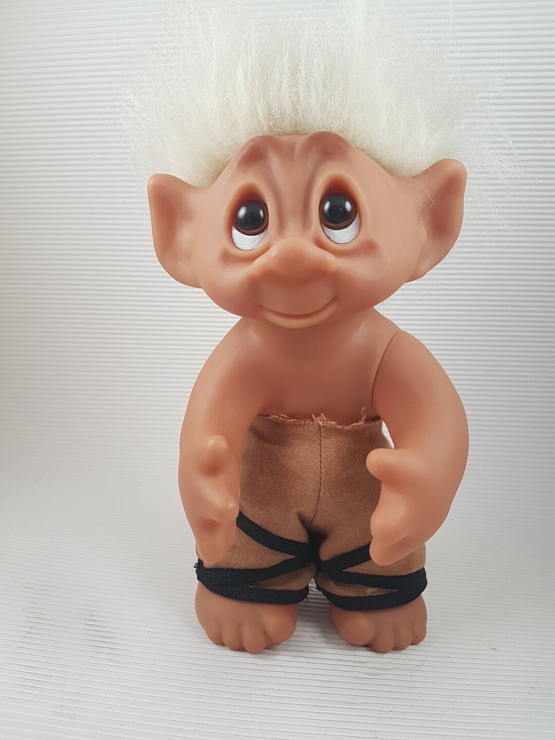 Vintage Authentic Thomas Dam Troll Doll, White Hair Hair, Made in ...