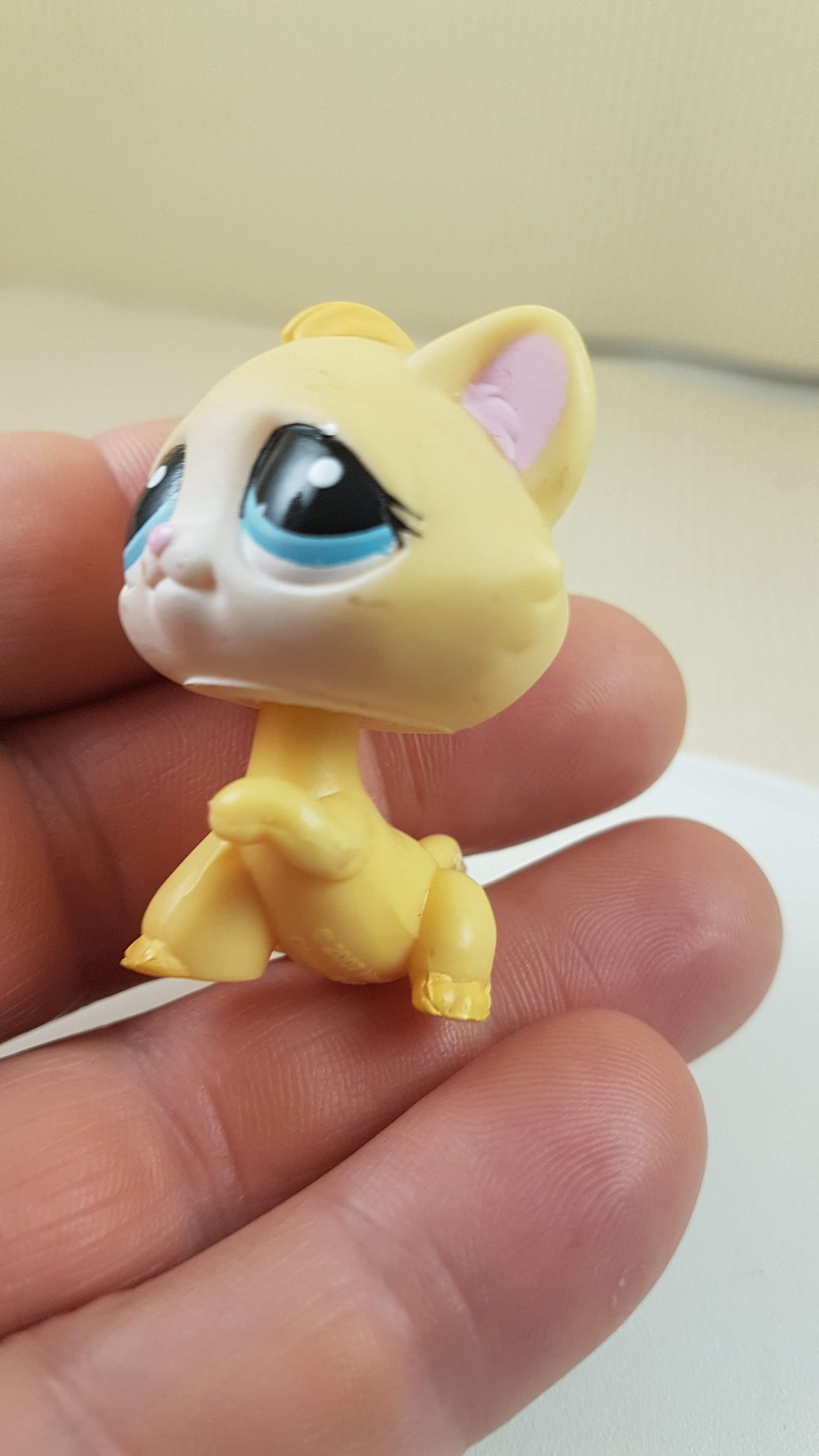 Littlest Pet Shop Yellow Cat 1035 Blue Dot Eyes Kitty Kitten - Etsy