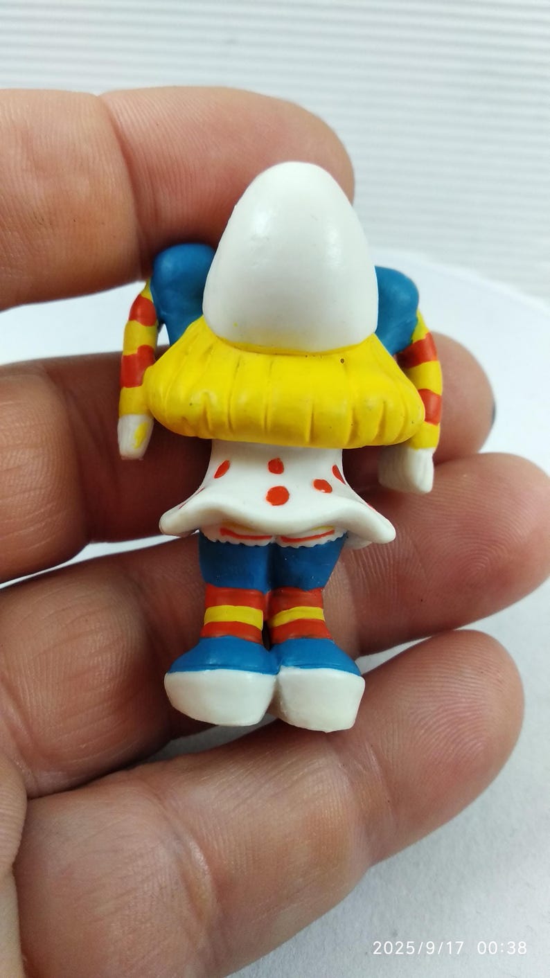 Schleich Smurfs Figure Smurfette Cheer Leading Outfit Whistle Scraf 2.5 ...