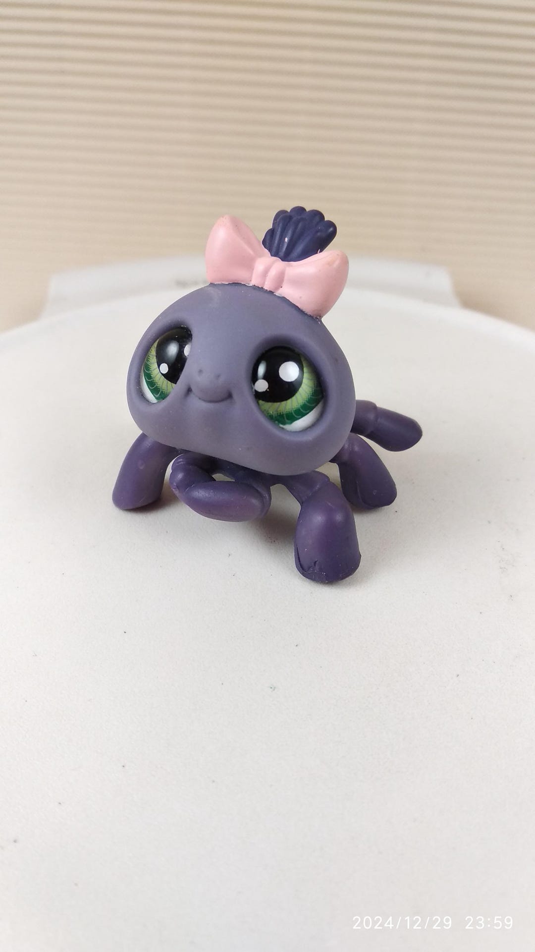 Littlest Pet Shop LPS #329: Dark Purple Spider With Pink Bow - Etsy