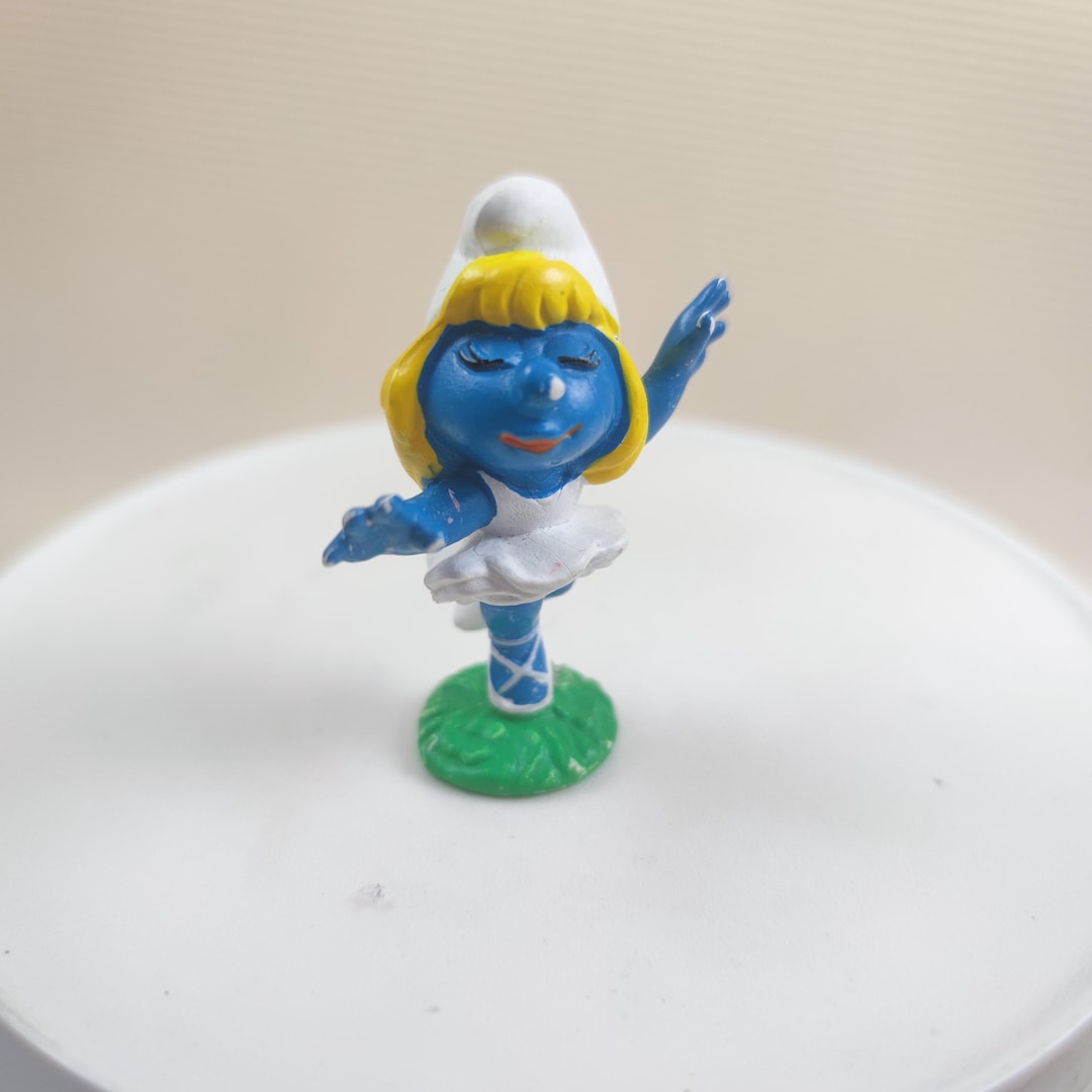 Smurfs Ballerina Smurfette #20098 Ballet Dance Vintage Peyo PVC ...