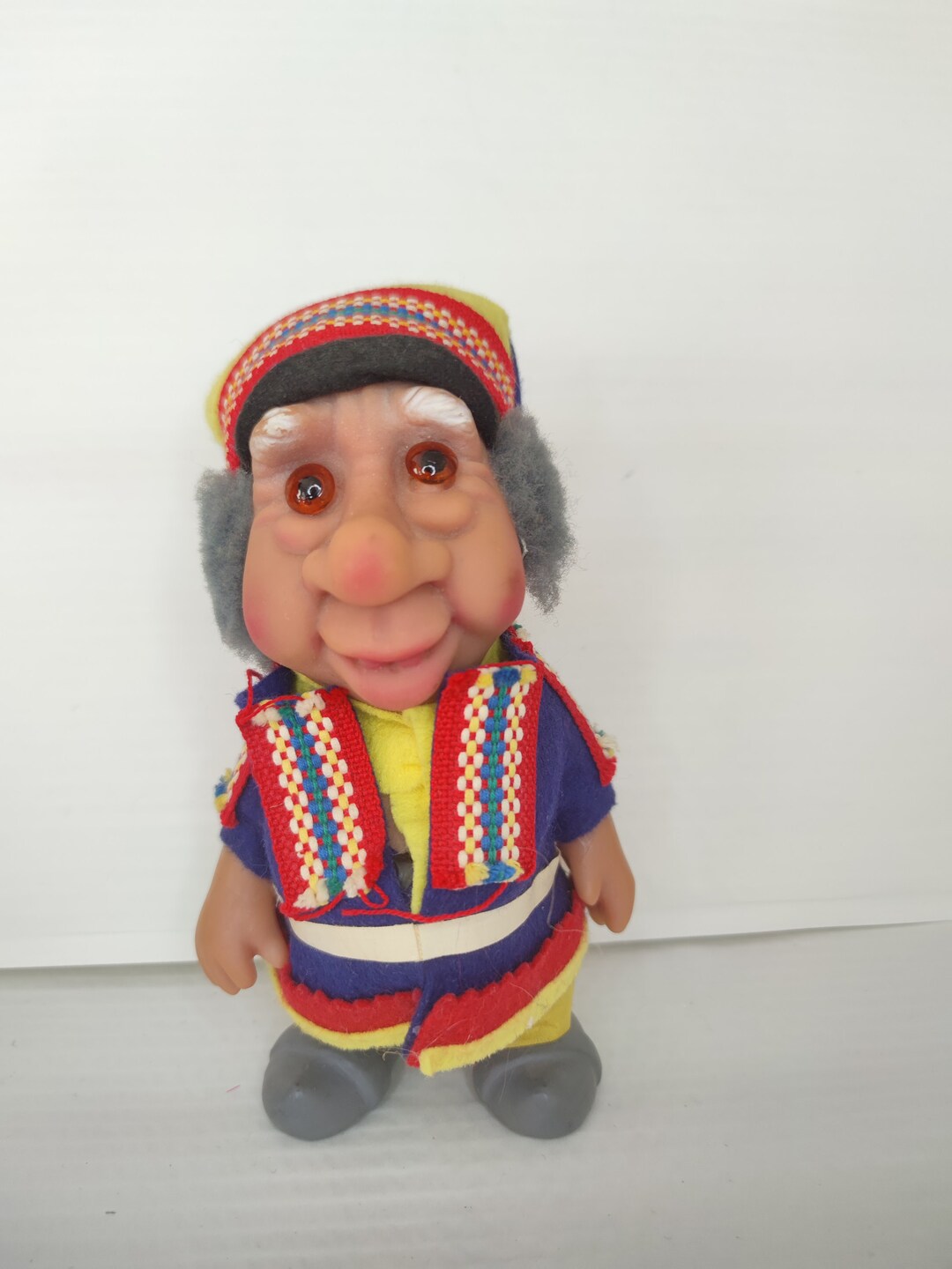 Vintage Sami Troll Rubber Doll National Costume - Etsy