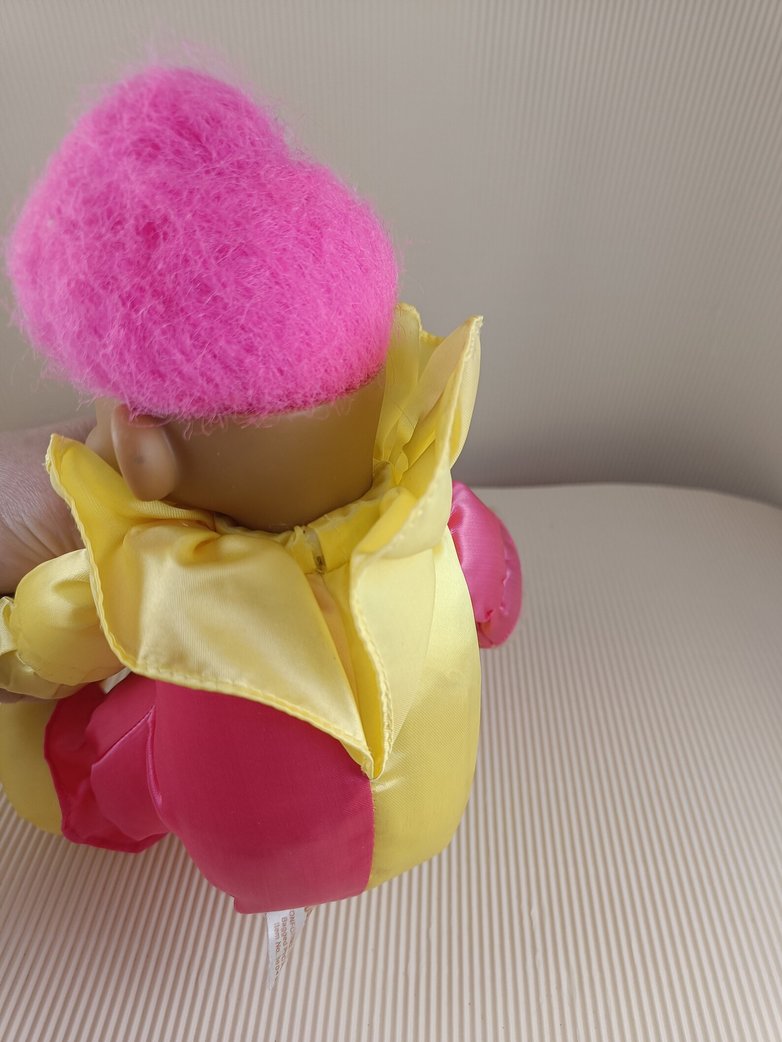 Vintage Russtroll Doll Clown Big, Pink Hair,original Dressed,soft Body ...