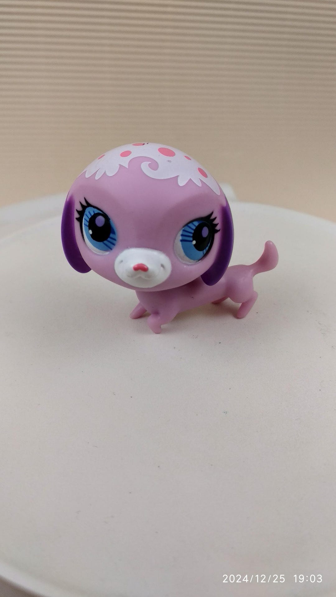 Littlest Petshop Lps #3004 Hasbro Dachshund Dog 2008 Dog Purple Violet ...