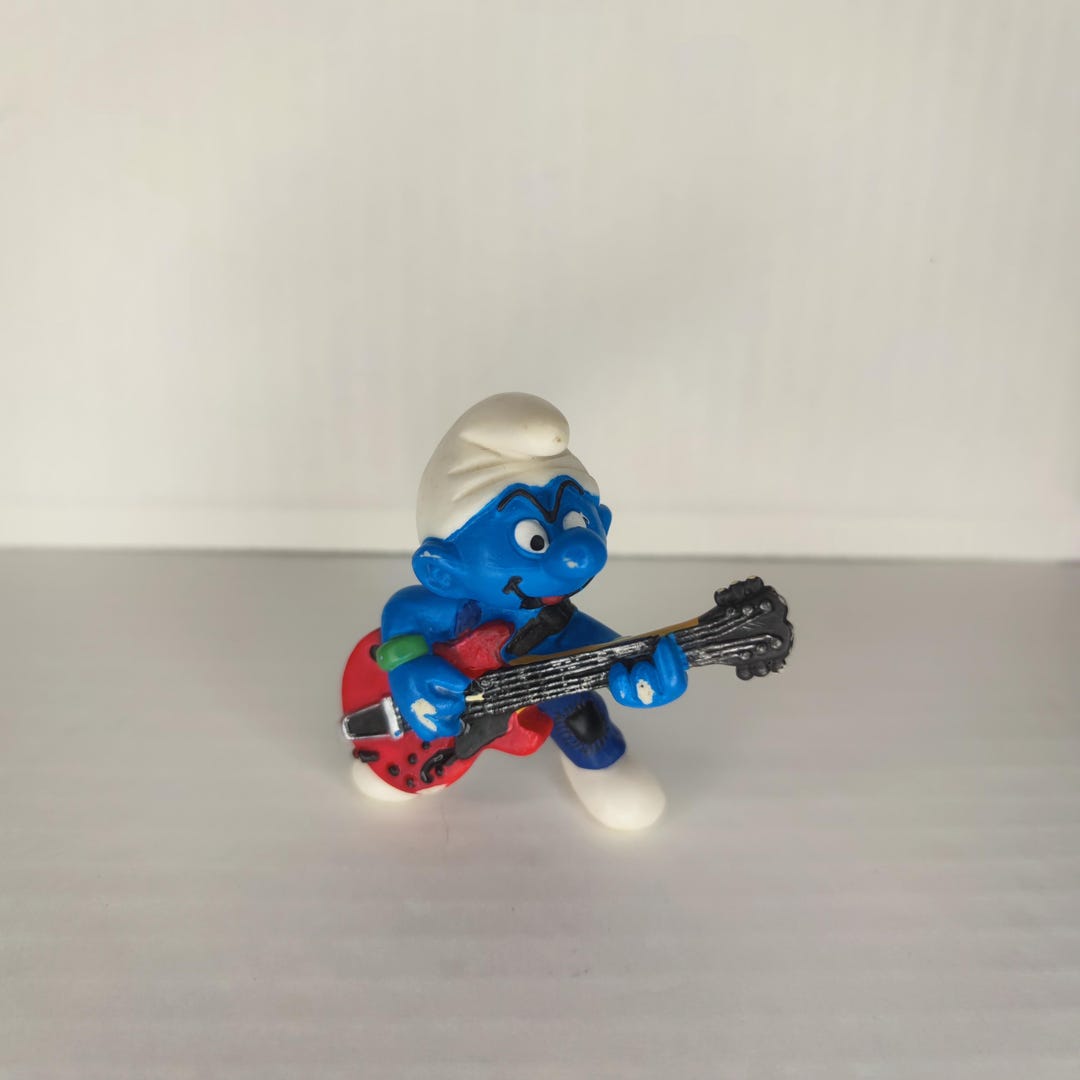 Original Guitar Smurf, Smurf Figure, (c) Peyo, (c) Schleich, Smurf ...