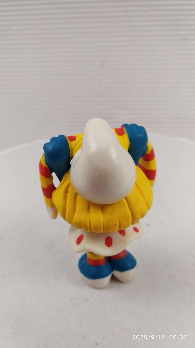 Schleich Smurfs Figure Smurfette Cheer Leading Outfit Whistle Scraf 2.5 ...