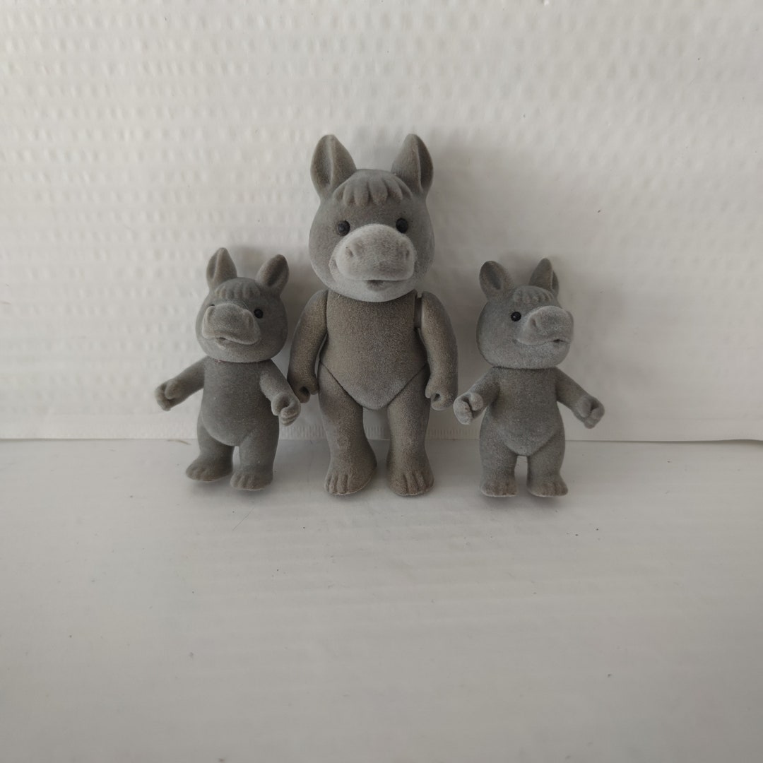 1980's Forest Families DONKEY Family Dad Mom Boy Girl MC Toy Vintage - Etsy
