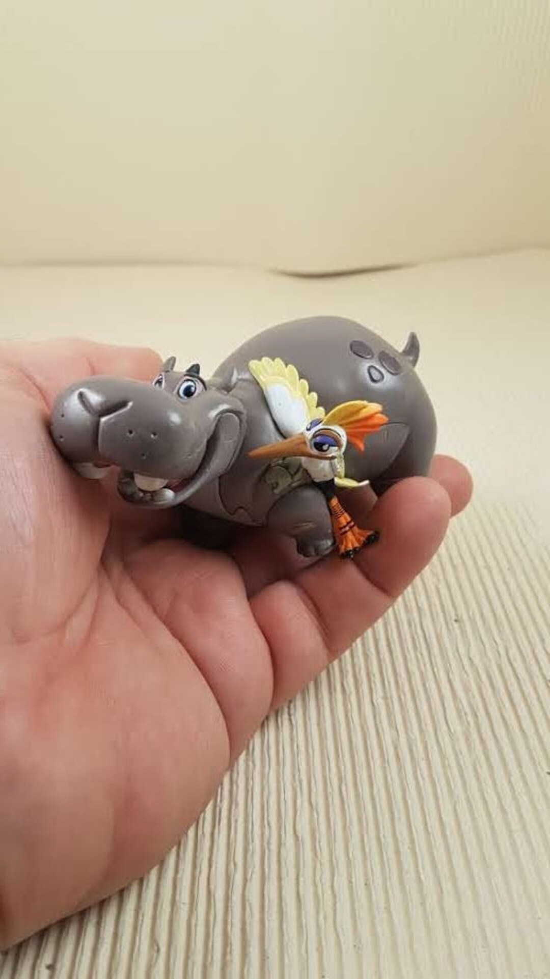Disney Jr Lion King Guard Beshte Hippo & Ono Bird PVC Action Figure Co ...