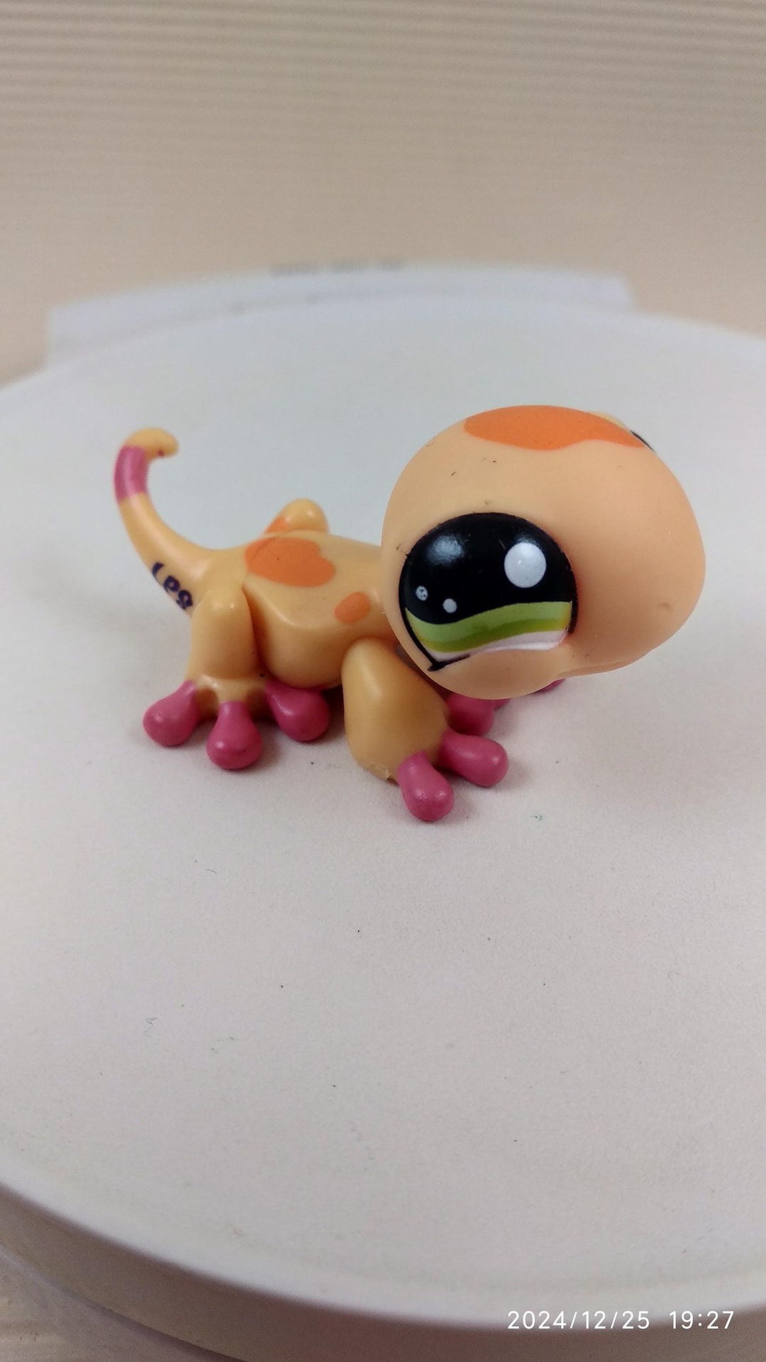 LPS Orange Lizard Toy Figurine Authentic - Etsy