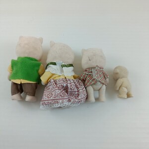 Calico Critters Wooly Alpaca Family of 4, Sylvanian Family - Etsy