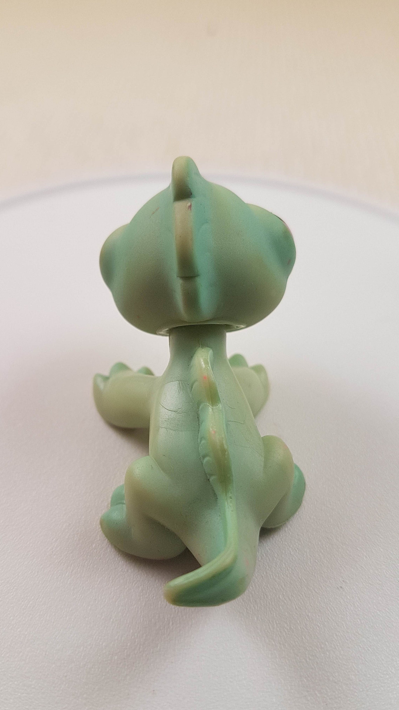 2004 Littlest Pet Shop LPS green Lizard Iguana Pink/purple Eyes 374 Red ...