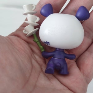 Littlest Pet Shop #2769 Penny Ling Panda LPS Purple White Pink Eyes ...