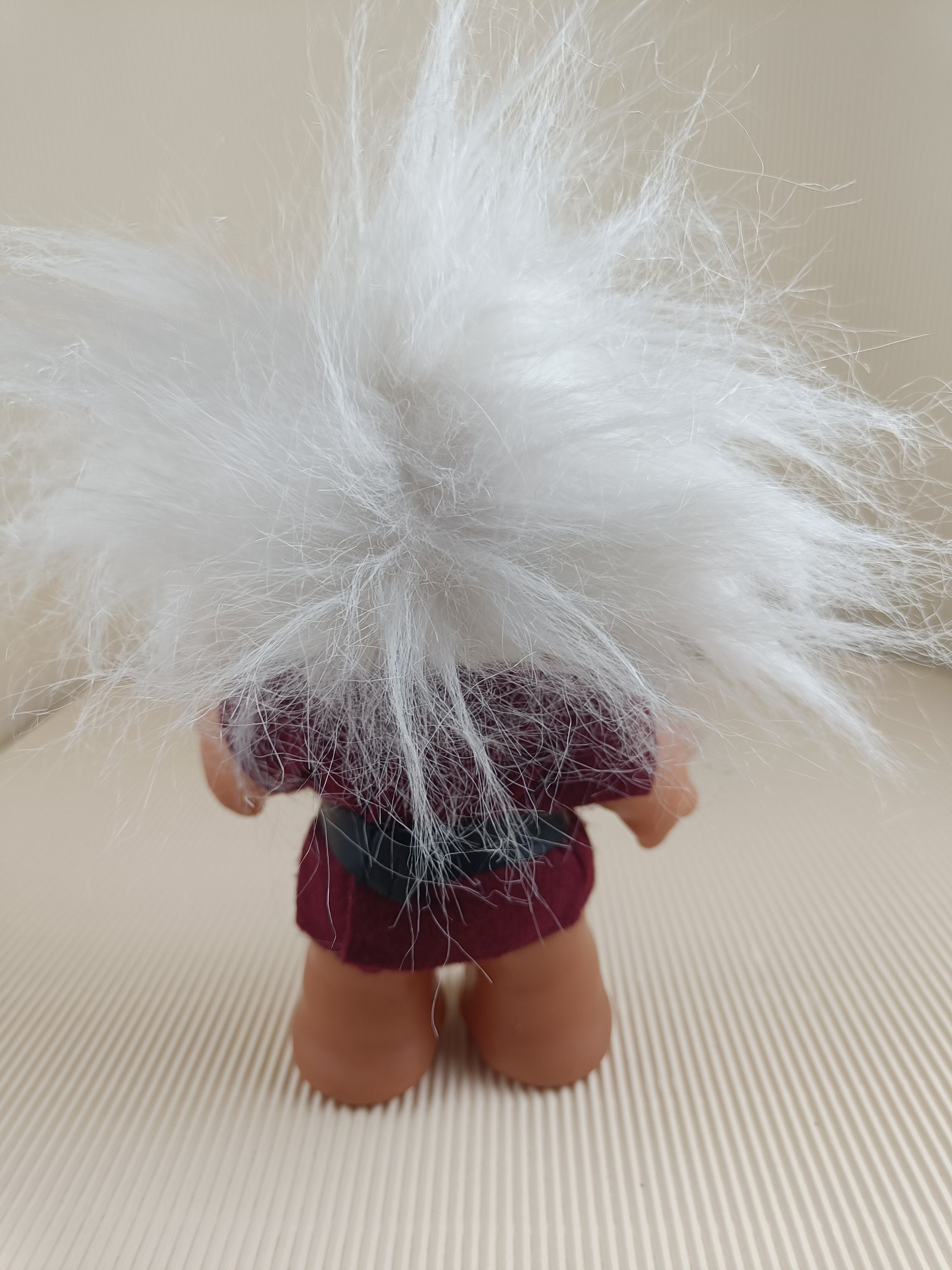 Vintage Authentic Thomas Dam Troll Doll Viking White - Etsy