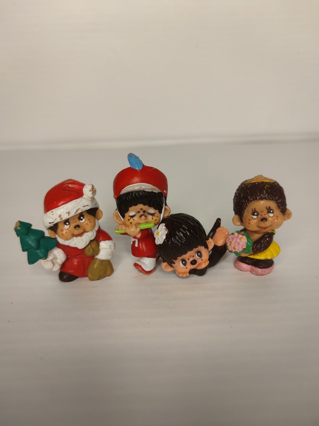 Vintage Mini 1978-81 Monchhichi Monkeys PVC Figures Sekiguchi - Etsy