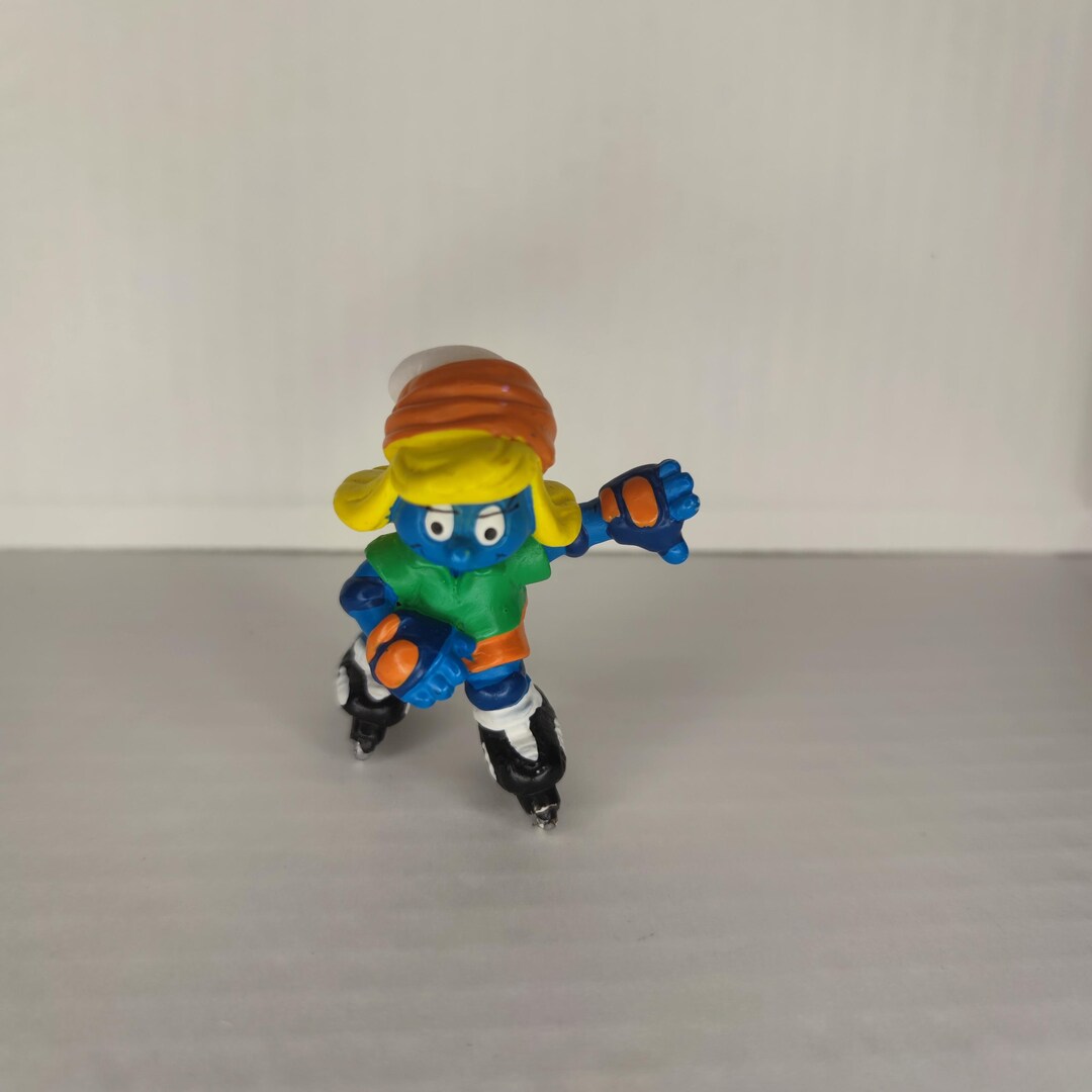 Smurfs In-line Skater Smurfette Figure Rollerblade Skating Smurf ...