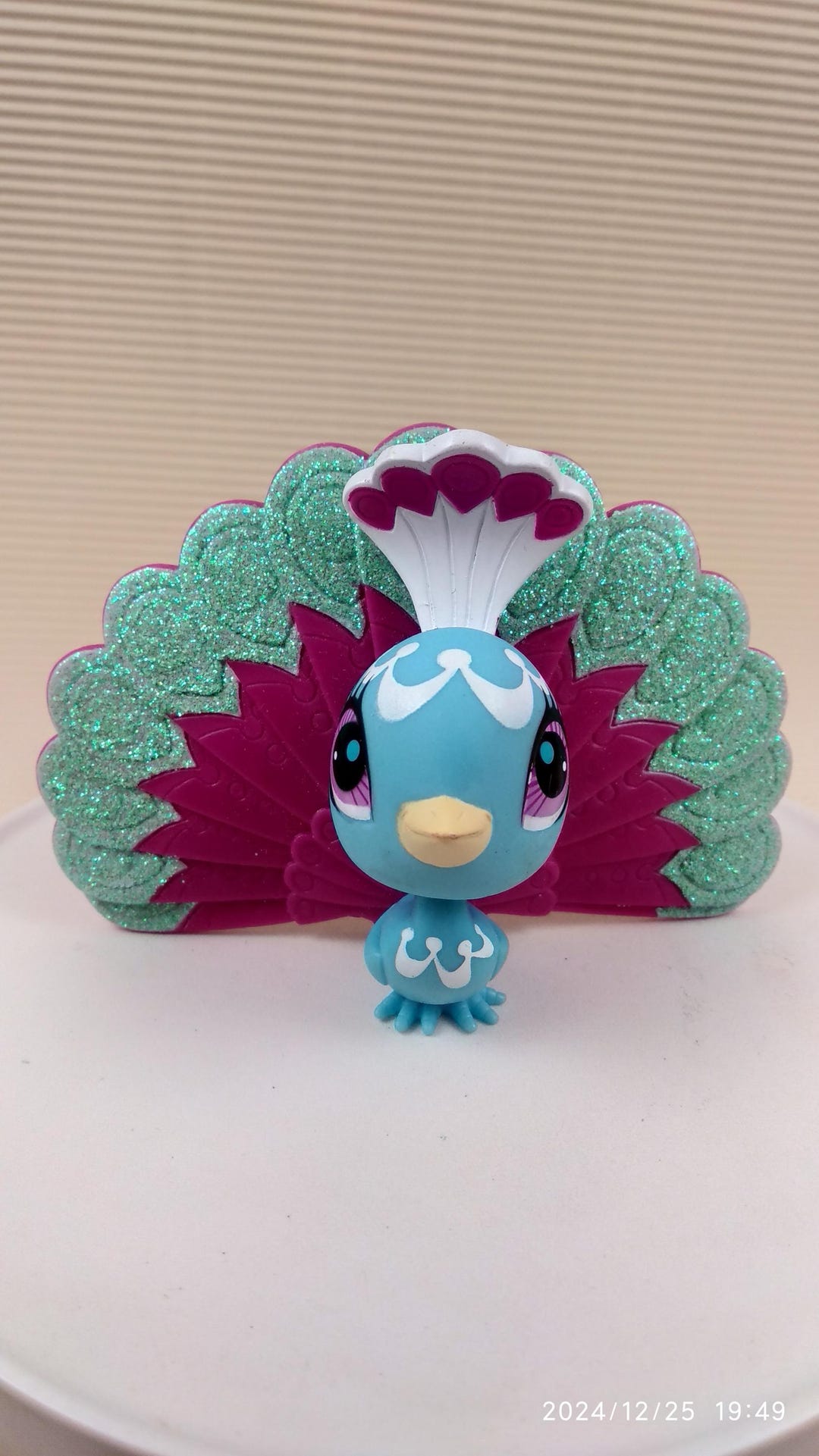 Littlest Pet Shop Sparkle Peacock Bird #3006 LPS Figure Hasbro - Etsy