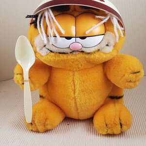 Vintage Garfield With Pasta Bowl Vintage 80's Toy by - Etsy