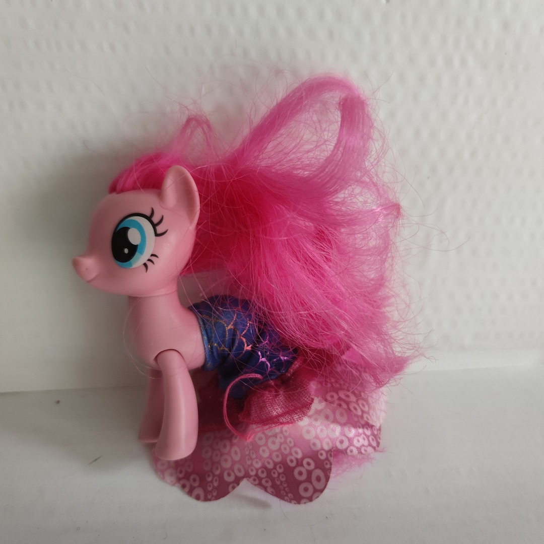 G4 Pony Pinkie Pie With Poseable Legs and a Cloth Mermaid Tail - Etsy