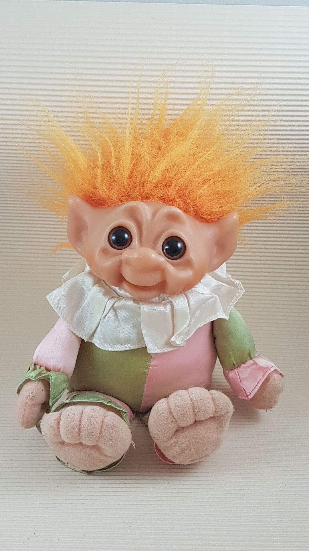 Vintage Authentic Thomas Dam Troll Doll Clown Textile Body - Etsy