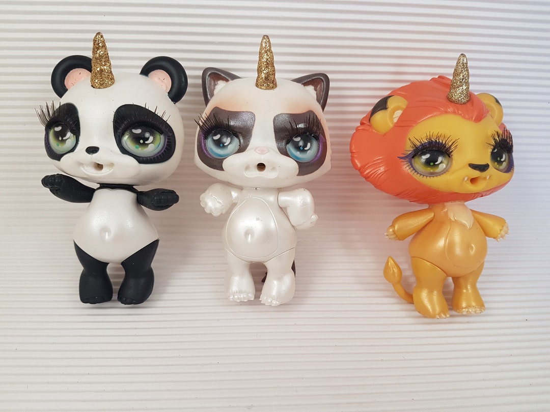 Poopsie Sparkly Critters - Bamboo Panda,drama Grumpy Cat, Lion Poopsie ...