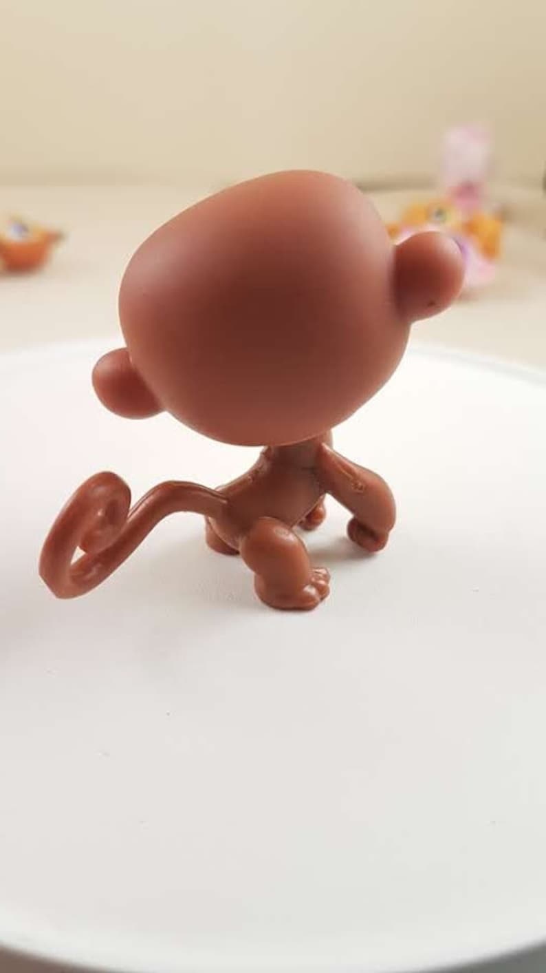 Littlest Pet Shop Authentic # 56 Brown Tan Monkey Purple Eyes - Etsy