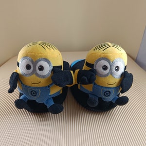 Despicable Me Minion Movie Minion Plush Stuffed Slippers - Etsy