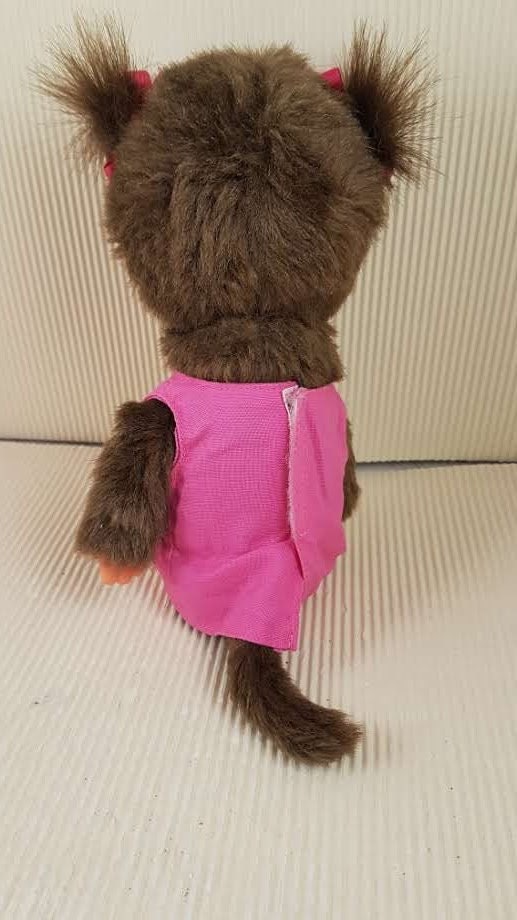 Vintage Monchhichi, Monchichi Doll, Little Monkey Girl,pink Dressed ...